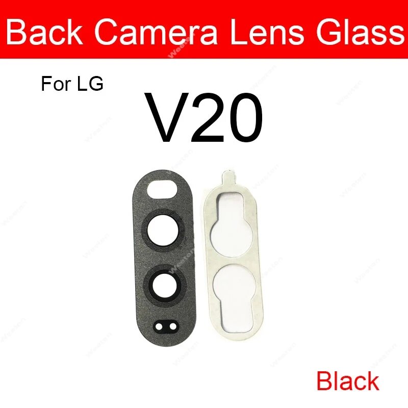 Стекло задней камеры LG V20 Black