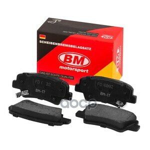 Колодки тормозные дисковые задние BM-Motorsport арт. fd 6002