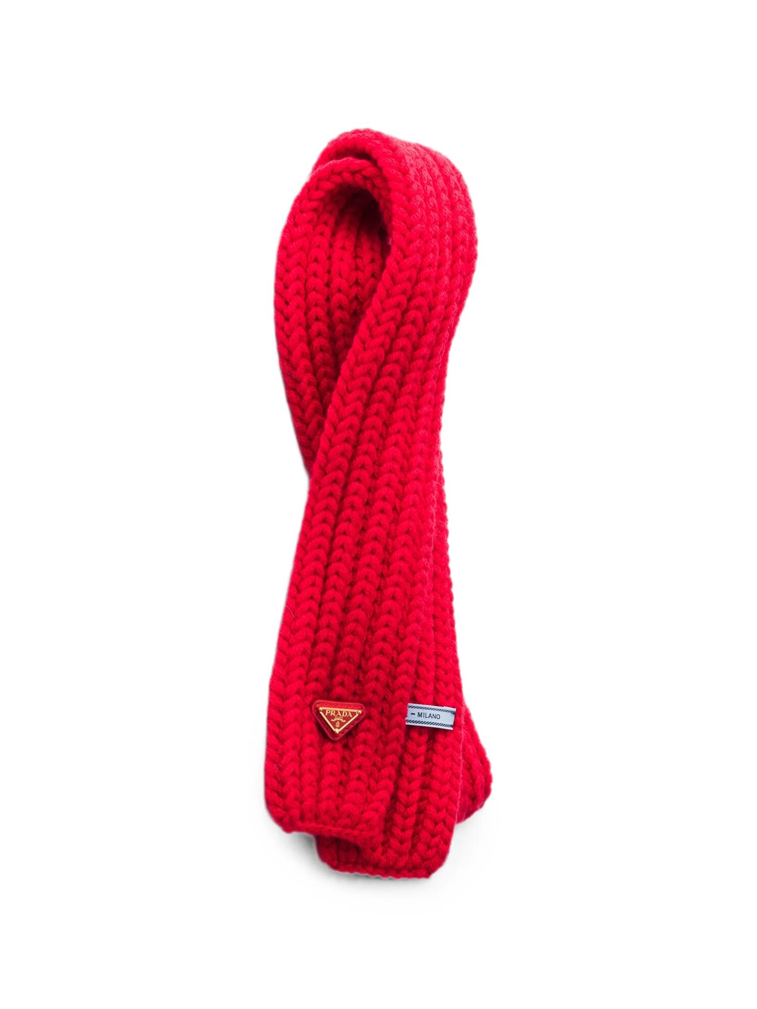 Шарф Prada Wool scarf для девочек, красный — фото 1