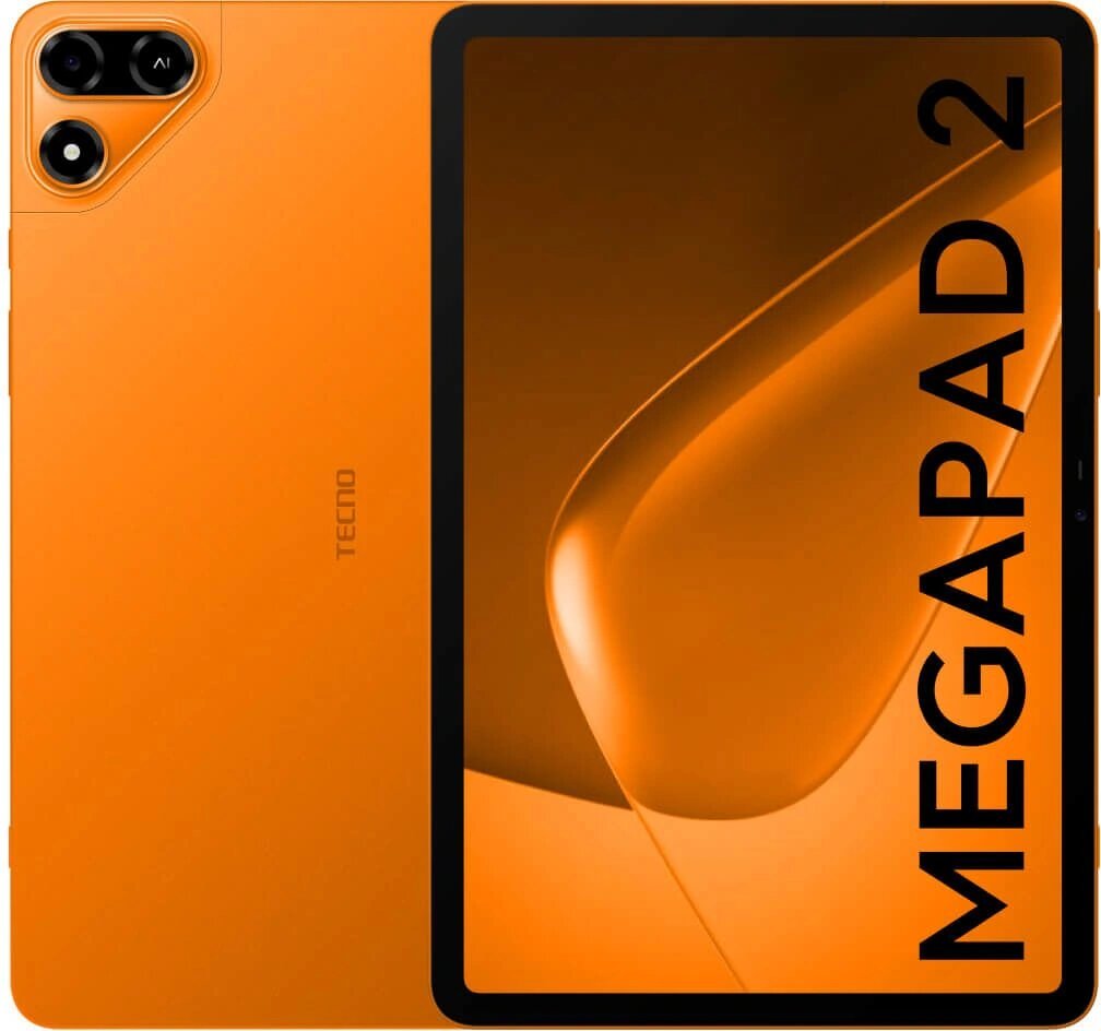 Планшет Tecno MegaPad 2 T1103 G99 (2.2) 8C RAM8Gb ROM256Gb 10.95" IPS 2560x1600 4G Android 16 оранжевый 8Mpix 8Mpix BT WiFi microSD 2Tb 8200mAh 1776hrs