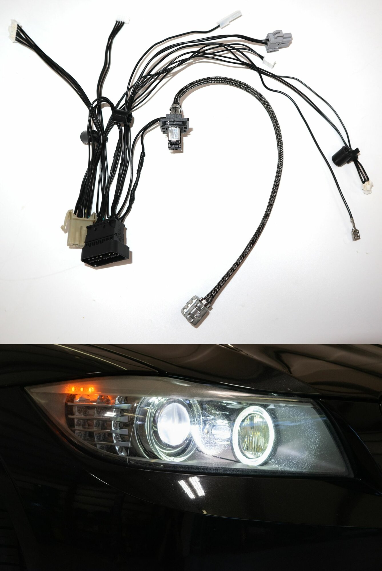 Правая для BMW 3' E90 E91 LCI 2008-2012, AFS адаптивная ксеноновая фара, жгут проводов