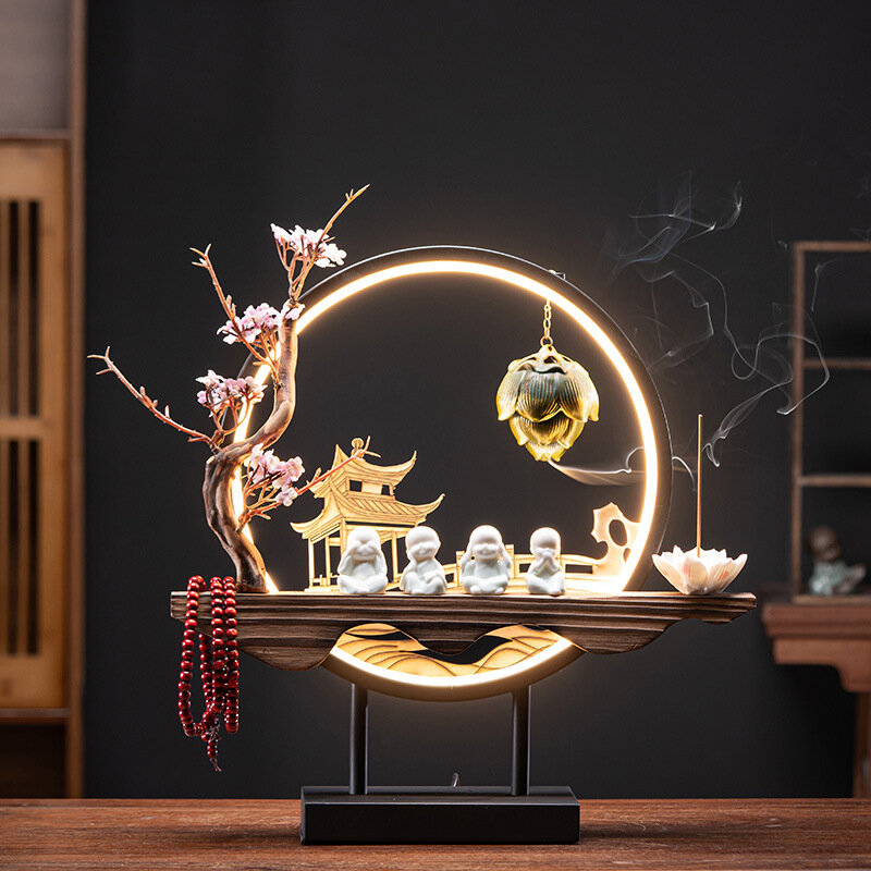 Wanghu Pavilion Персиковая ветка Керамика Ароматическая свеча для дома