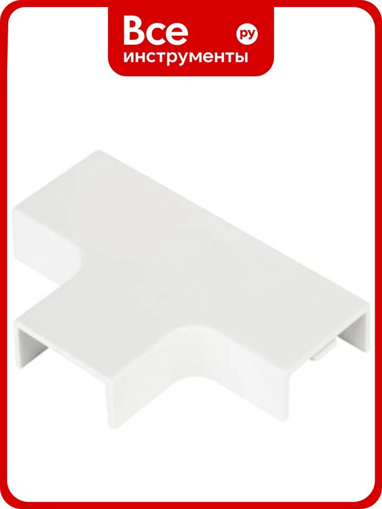 T-образный угол EKF Plast PROxima белый, 4 шт tchw-20-10x4