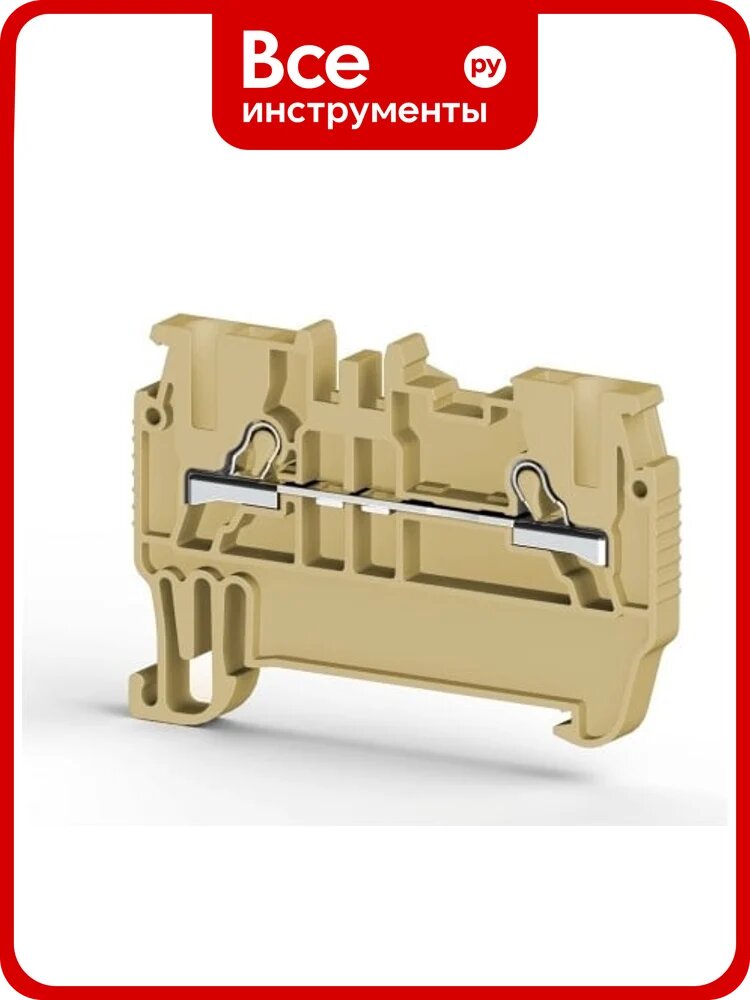 Пружинный клеммник Klemsan быстрозажимной (Push in), 1,5мм. кв. (бежевый); PYK 1,5M 100 шт. 0.0.0.3.307010