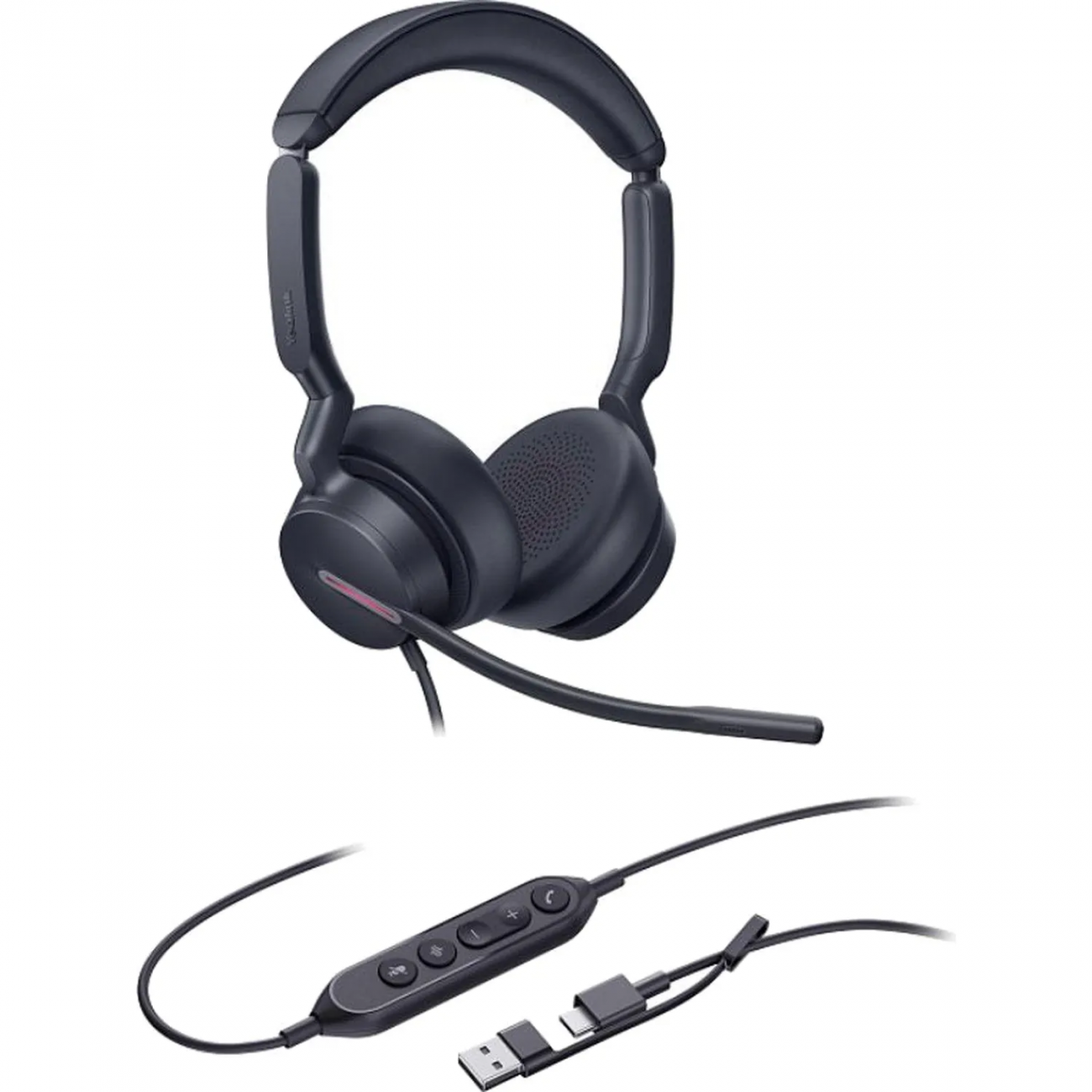 Гарнитура Yealink UH46 Dual UC USB-C/A, проводная, HD, LED, USB-C/A 2389101