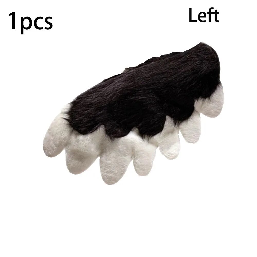 Черные перчатки-лапы для фурсьюта, цвет 5