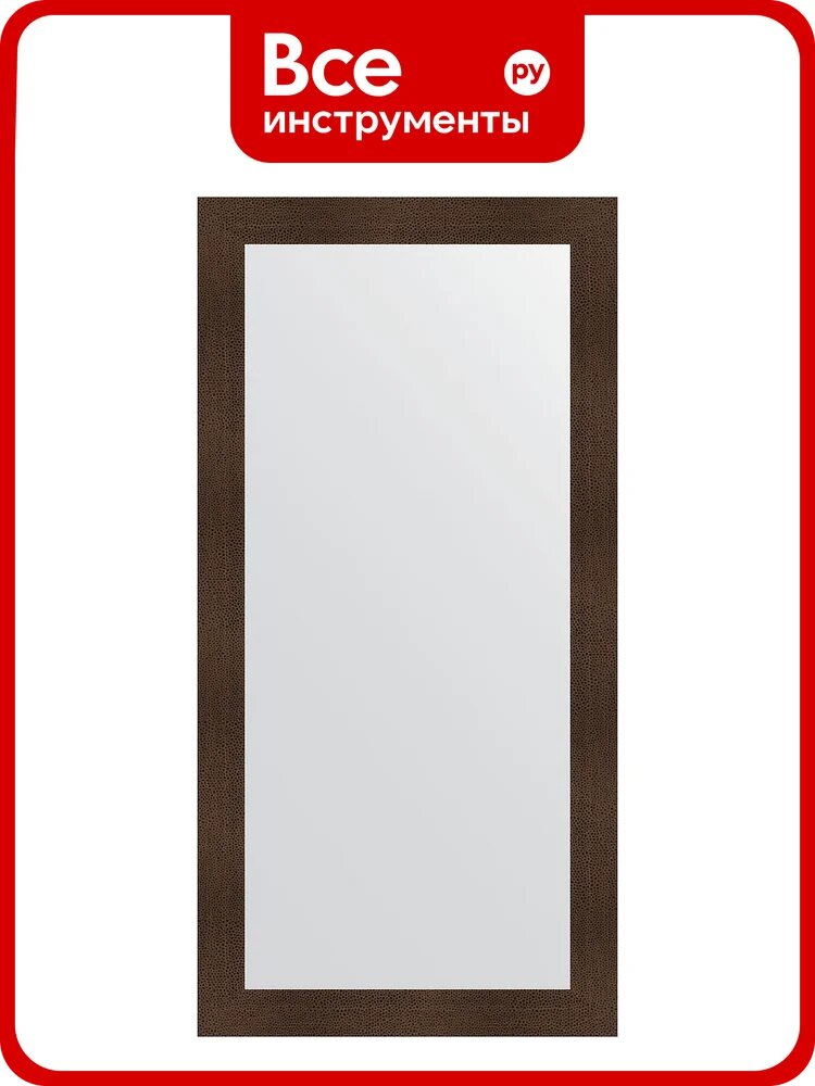 Зеркало EVOFORM в багетной раме - бронзовая лава 90 mm (80x160 cm) 3344
