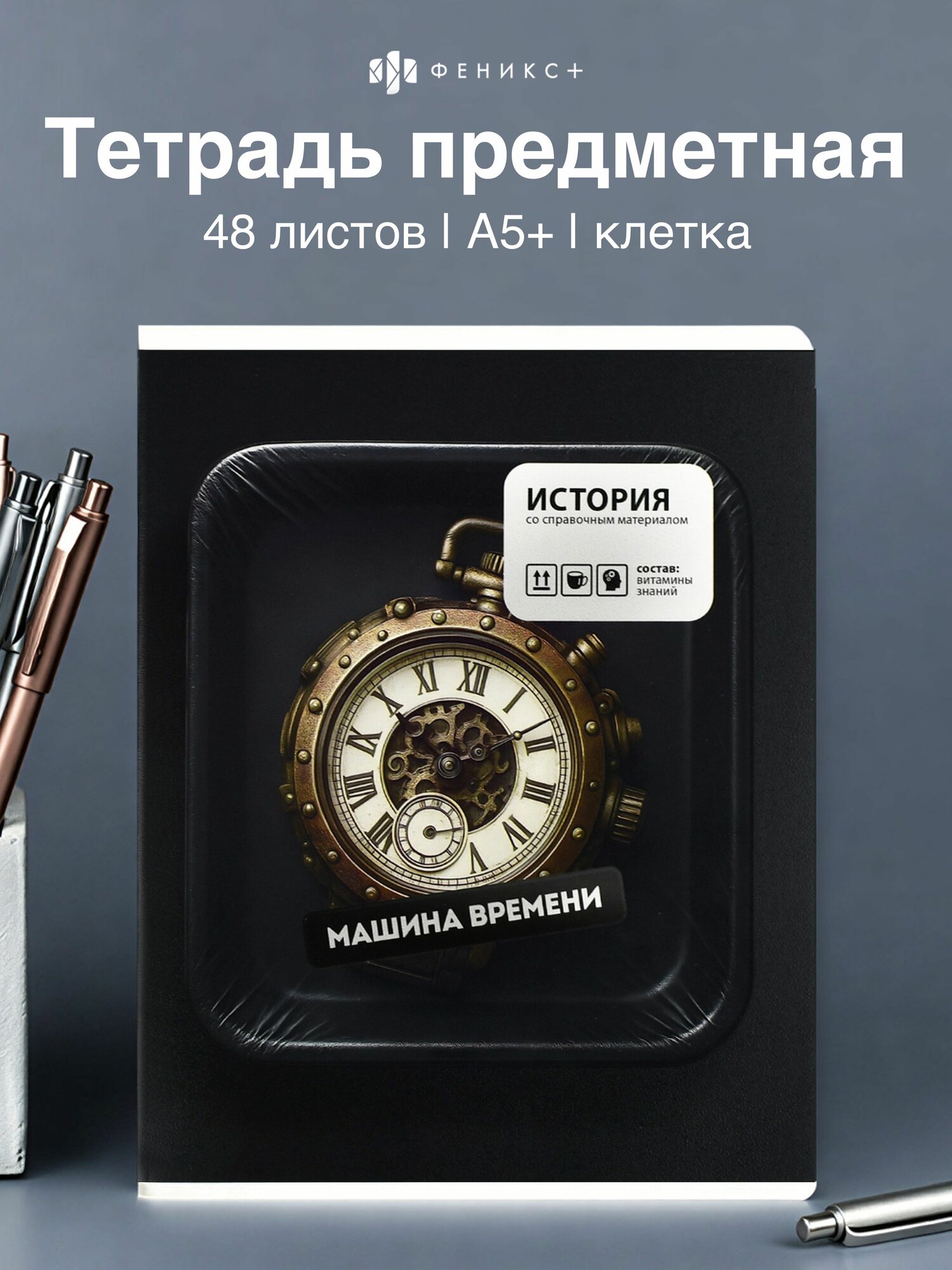 Тетрадь предметная по истории 48 листов в клетку Феникс+