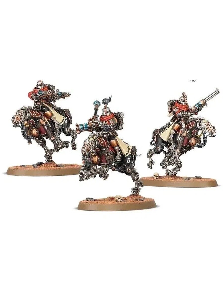 Смоляная миниатюра Warhammer 40000 Adeptus Mechanicus Serberys Raiders, 3 шт, неокрашенная