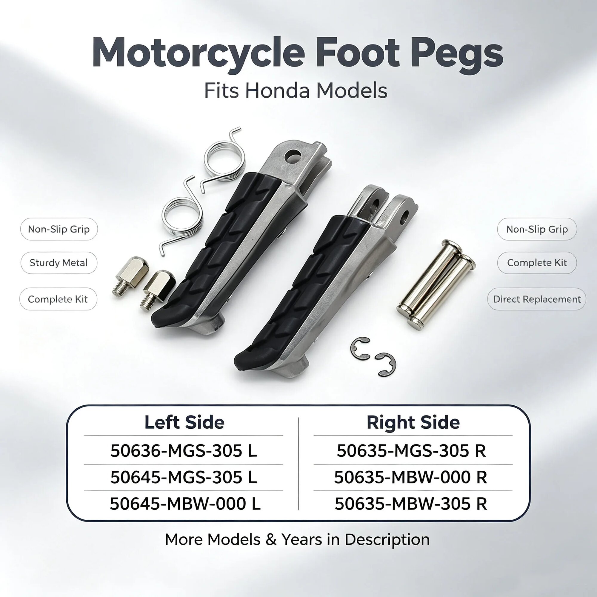 Подножки для мотоцикла, задние подножки для Honda NC750 NC750X NC750XD CBR1100XX Blackbird VFR800F Interceptor VFR800 VFR800FD