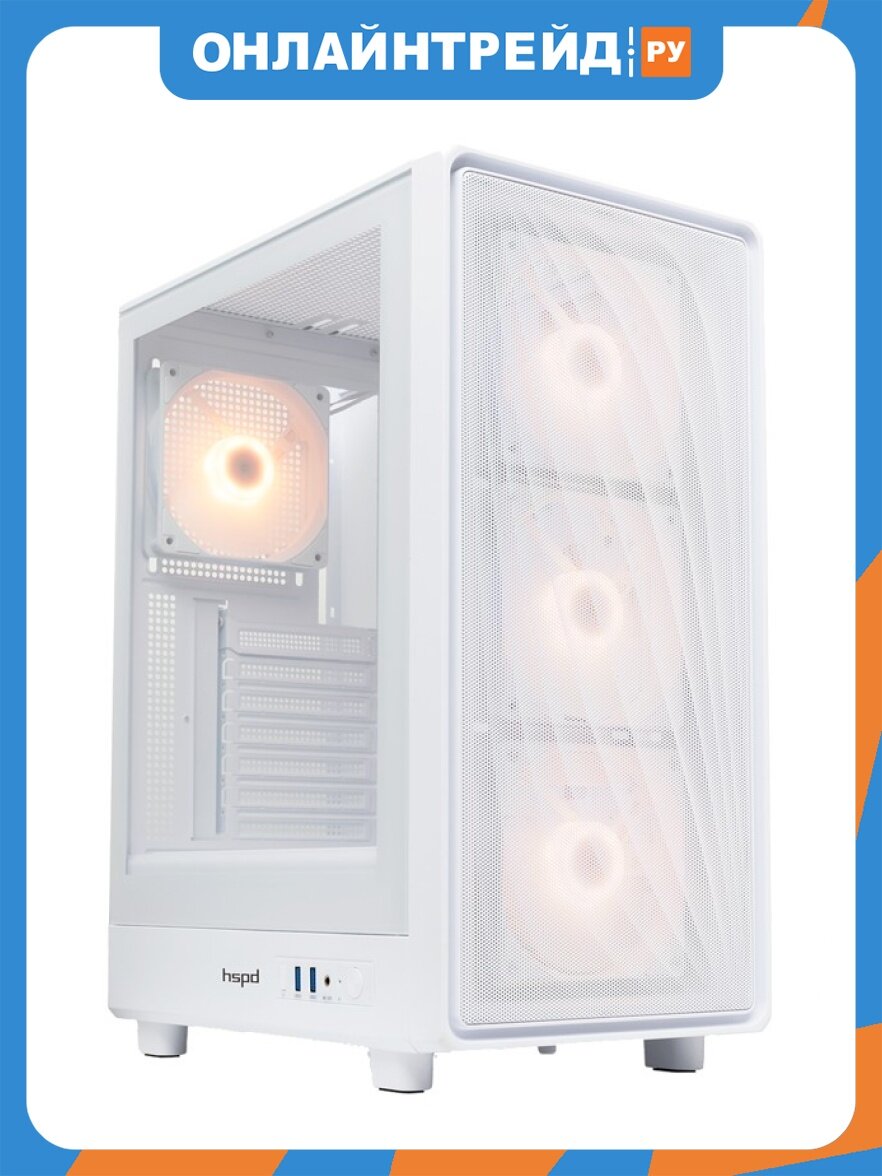 Корпус Hspd M510 ARGB, белый