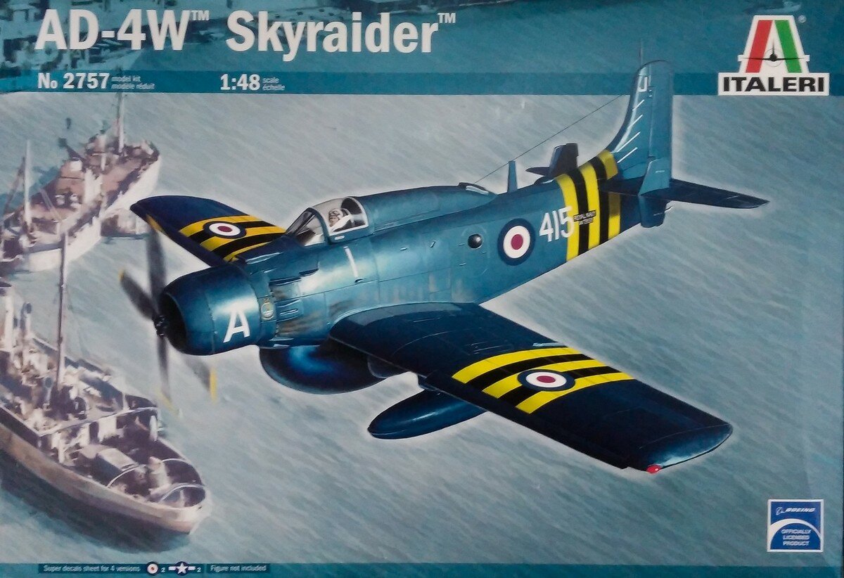 Сборная модель "Самолет AD-4W Skyraider" (1:48), артикул 2757