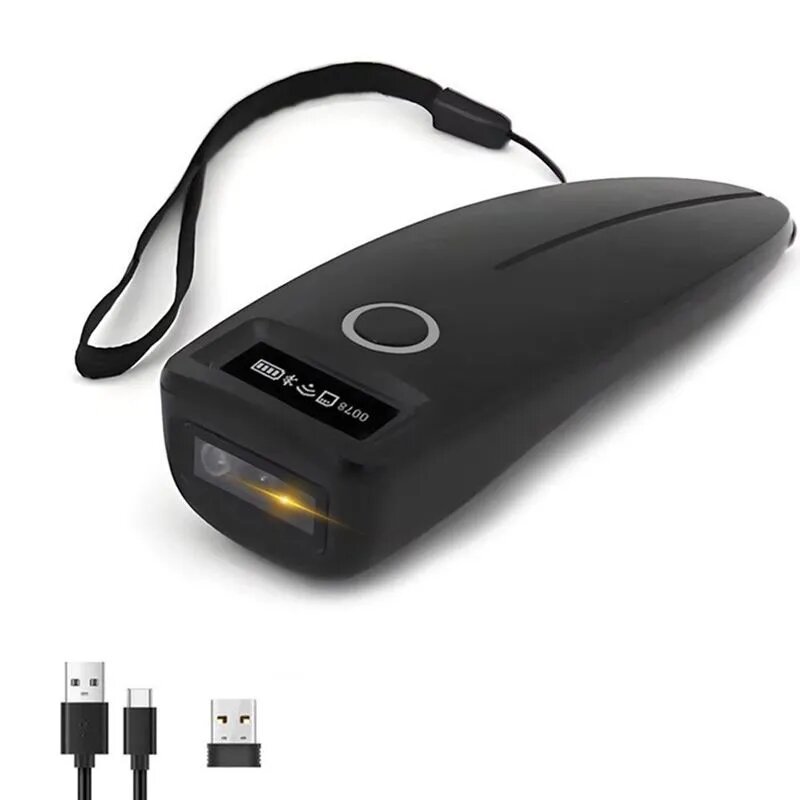 (D A G Y) Мини-Сканеры Штрихкодов: Проводной USB/Bluetooth/Беспроводной 1D-Сканер 2.4G