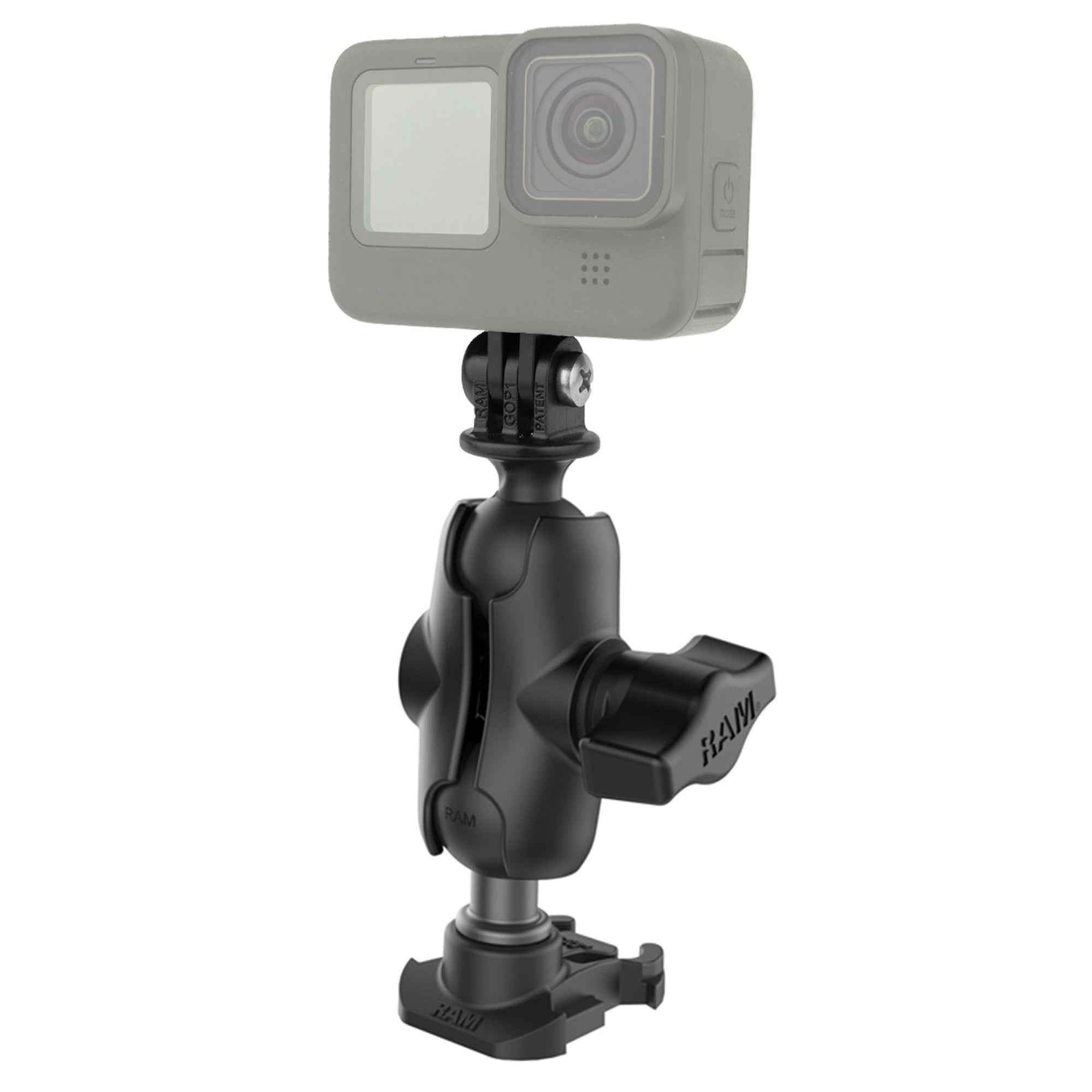 RAP-B-GOP2-A-GOP1U крепление RAM для GoPro и др. переход на штатные крепления GoPro, муфта 60 мм
