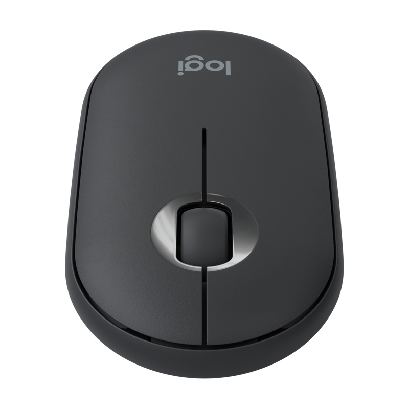 Мышь/ Logitech Wireless Mouse Pebble M350 GRAPHITE 910-005576 — фото 1