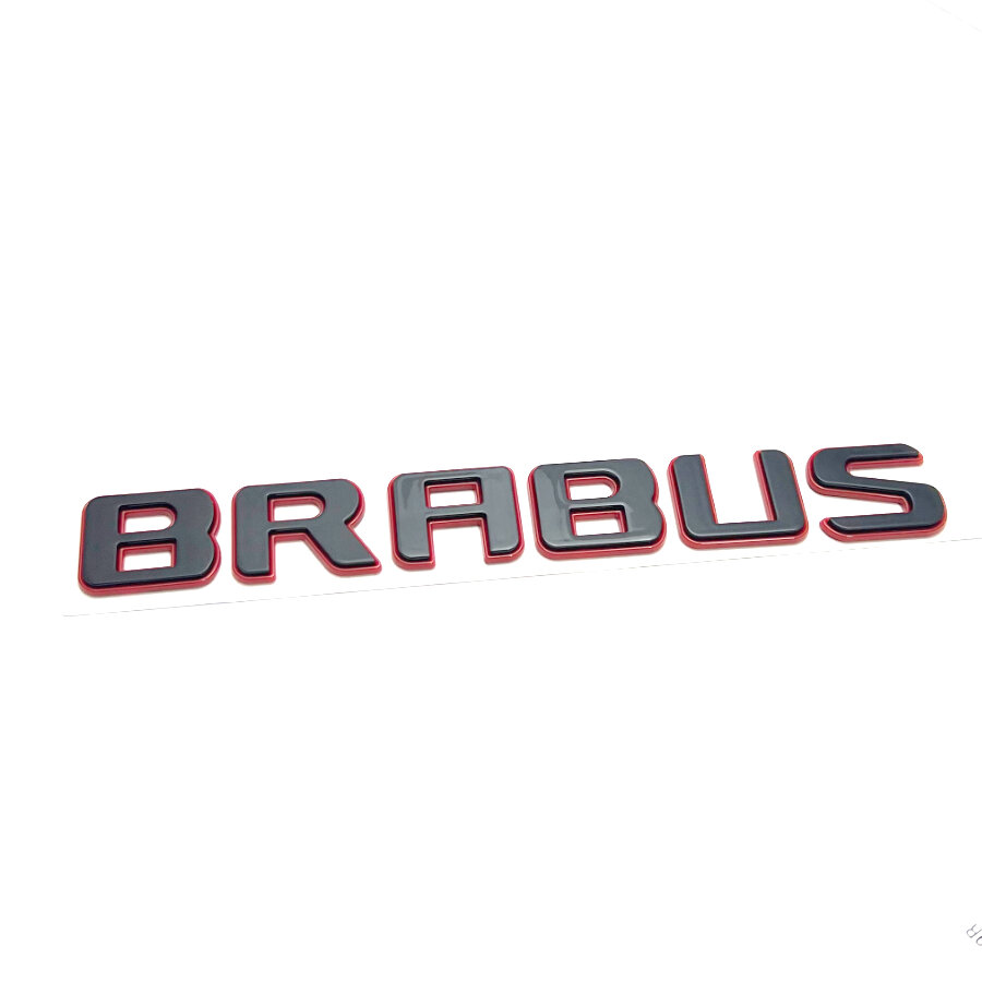 Надпись BRABUS черный красный