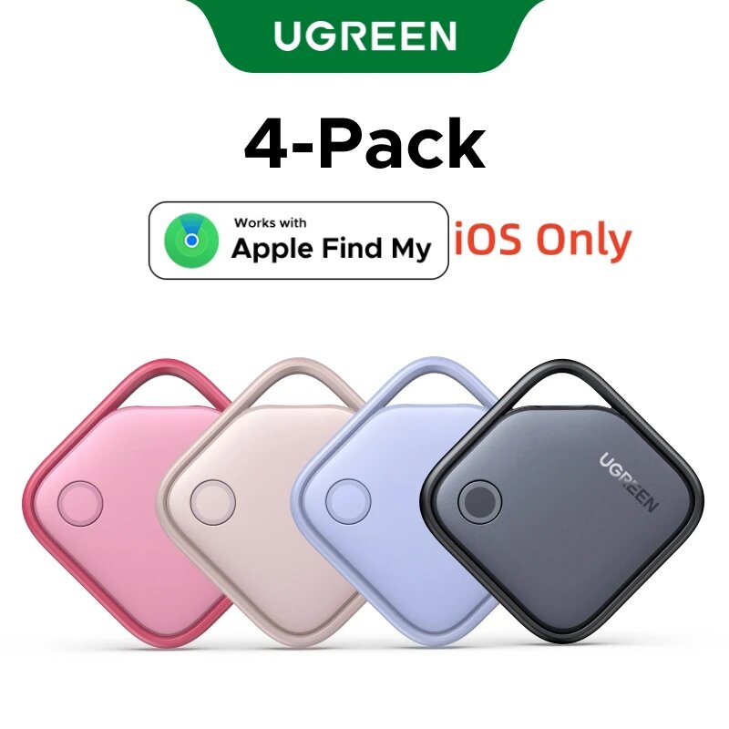 UGREEN Bluetooth-трекер 4 шт. в разных цветах
