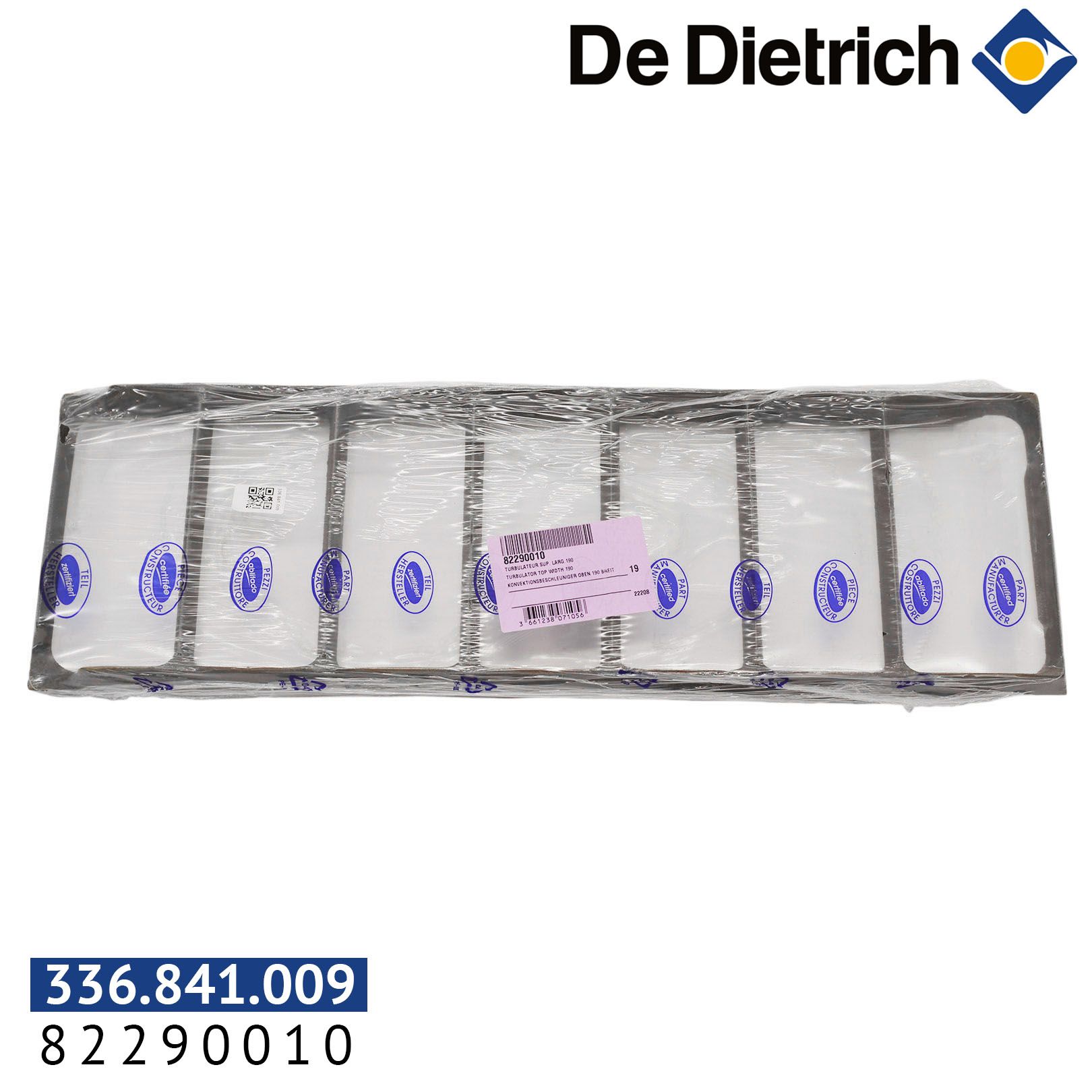 Верхний турбулизатор De Dietrich 82290010 190 мм