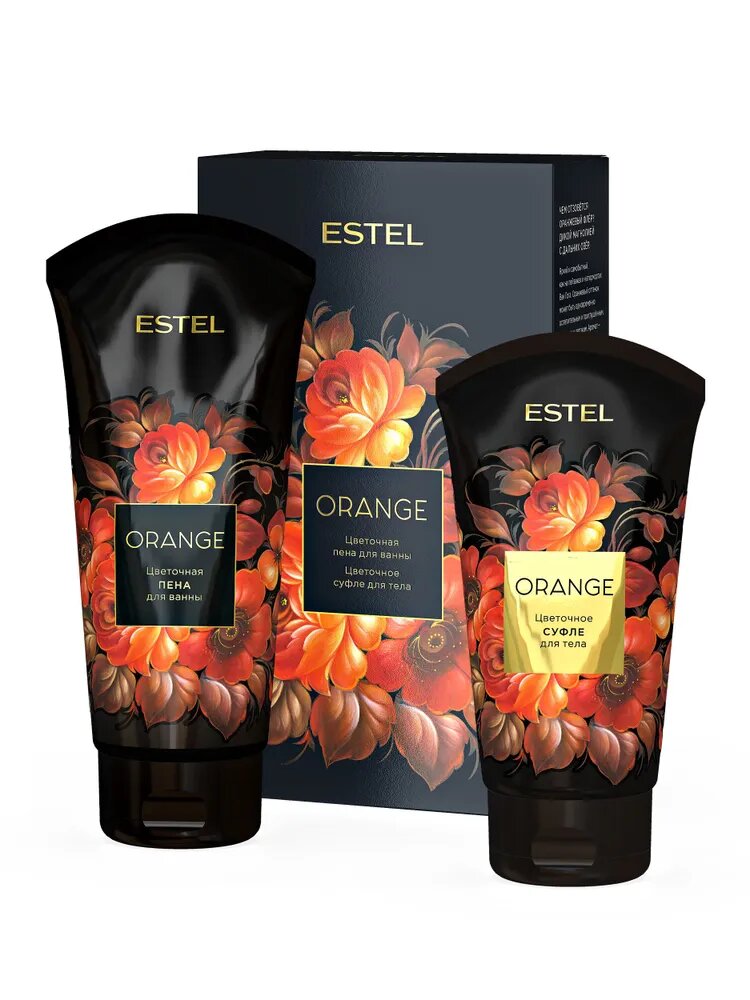 Estel Orange Набор Цветочное суфле для тела 150 мл. + Цветочная пена для ванны 200 мл.