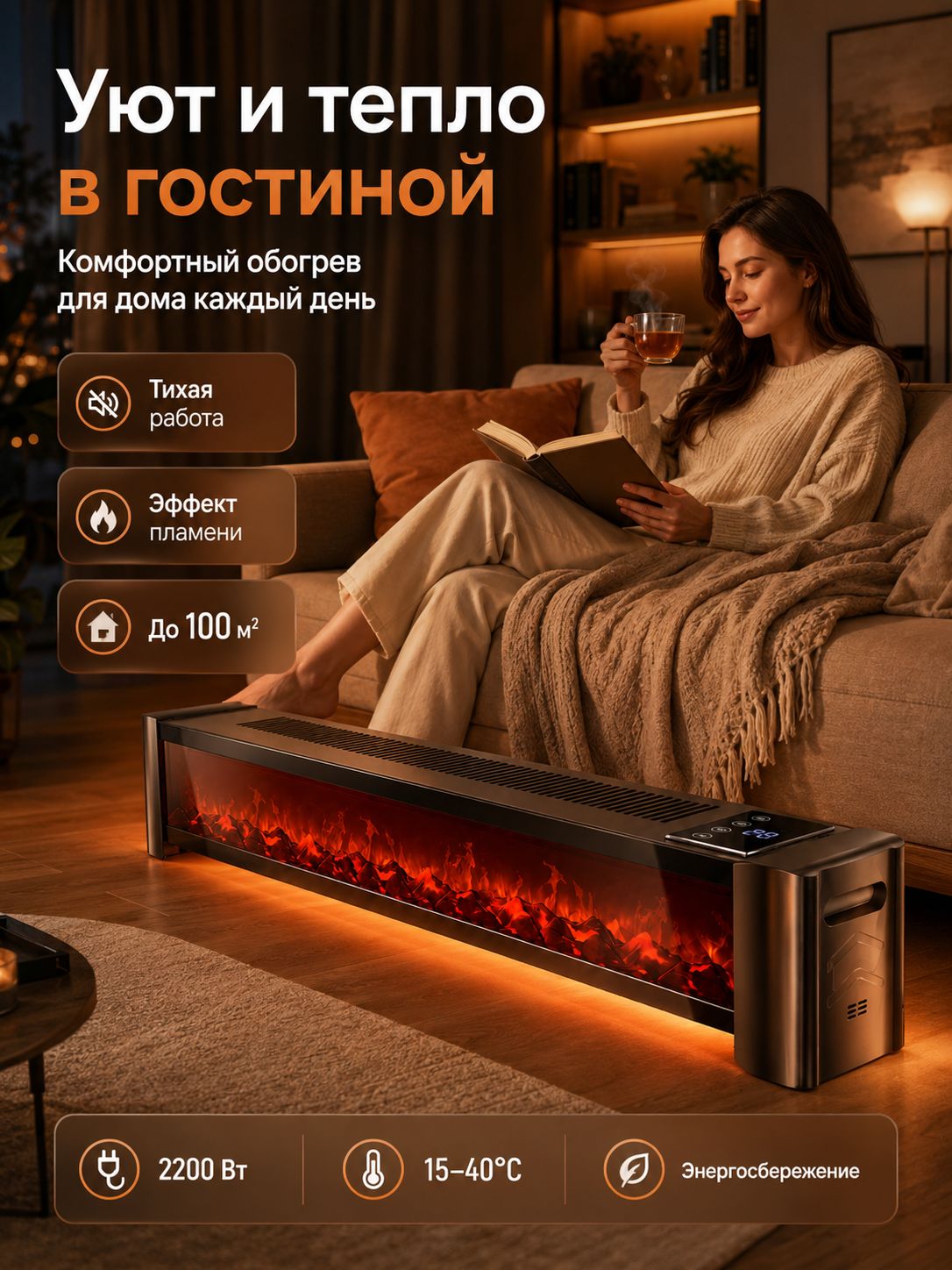 Графеновый Плинтусный Обогреватель Для Всего Дома.