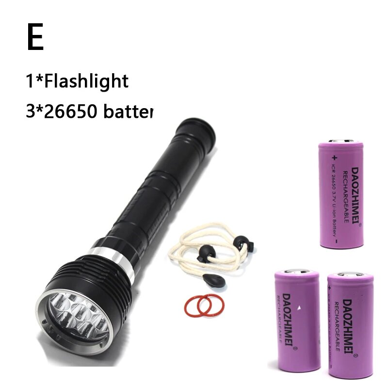 DAOZHIMEI LED фонарик T6 Light, ArmyGreen, 8000Lm