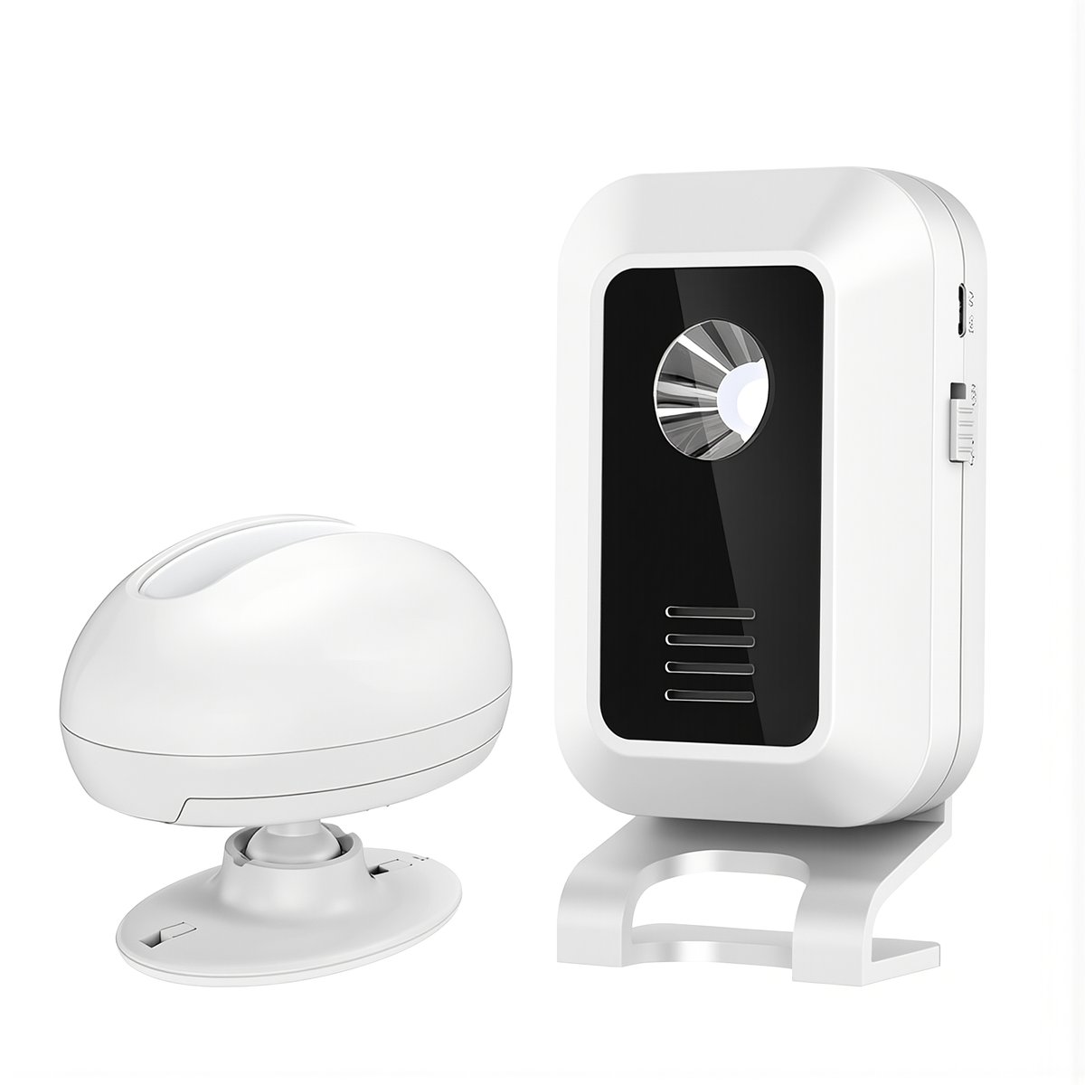 Домашняя беспроводная сигнализация раздельного типа ИК датчик движения приветственный звонок с пультом многоязычная поддержка, Основной звонок 1 + датчик 1, английская версия