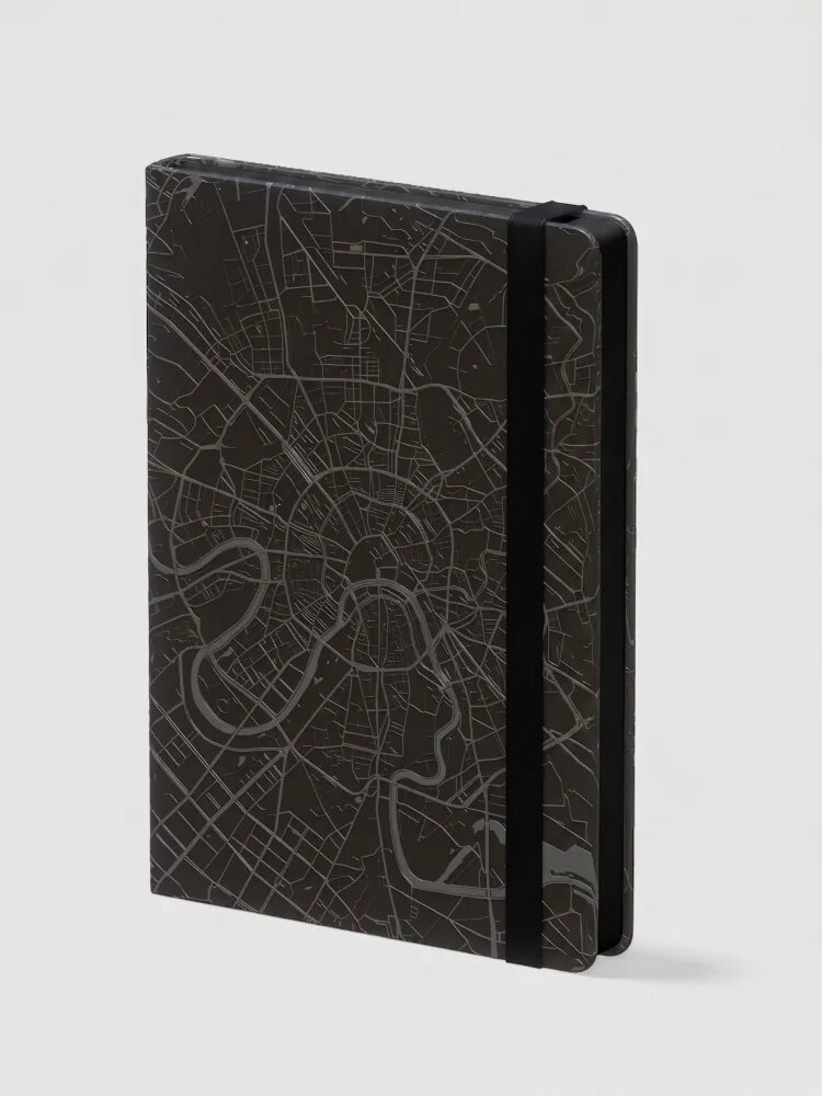 Блокнот с белыми листами, на резинке Monogram 4032, формат А5, в точку