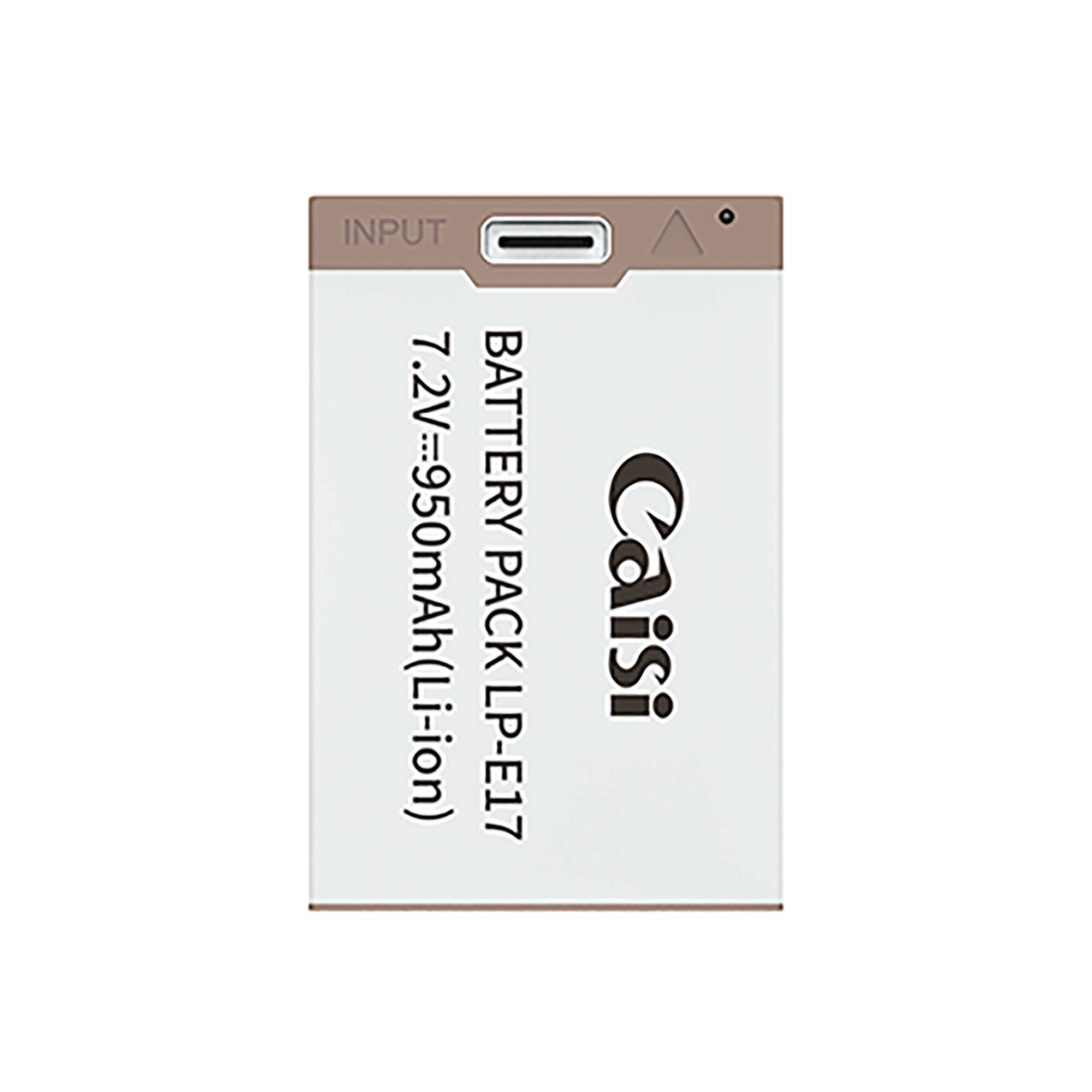 Аккумулятор Caisi LP-E17 с разъемом USB-C, емкость 950mAh