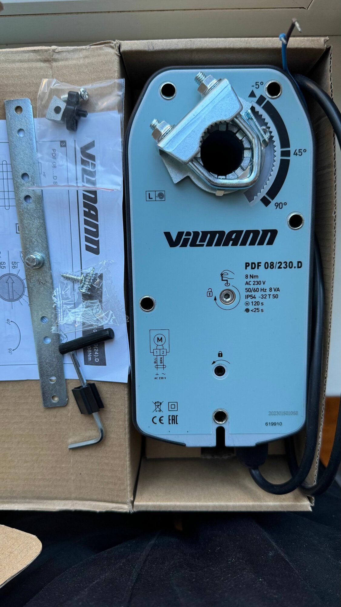 Электропривод Vilmann PDF 08/230. D (8 Нм)