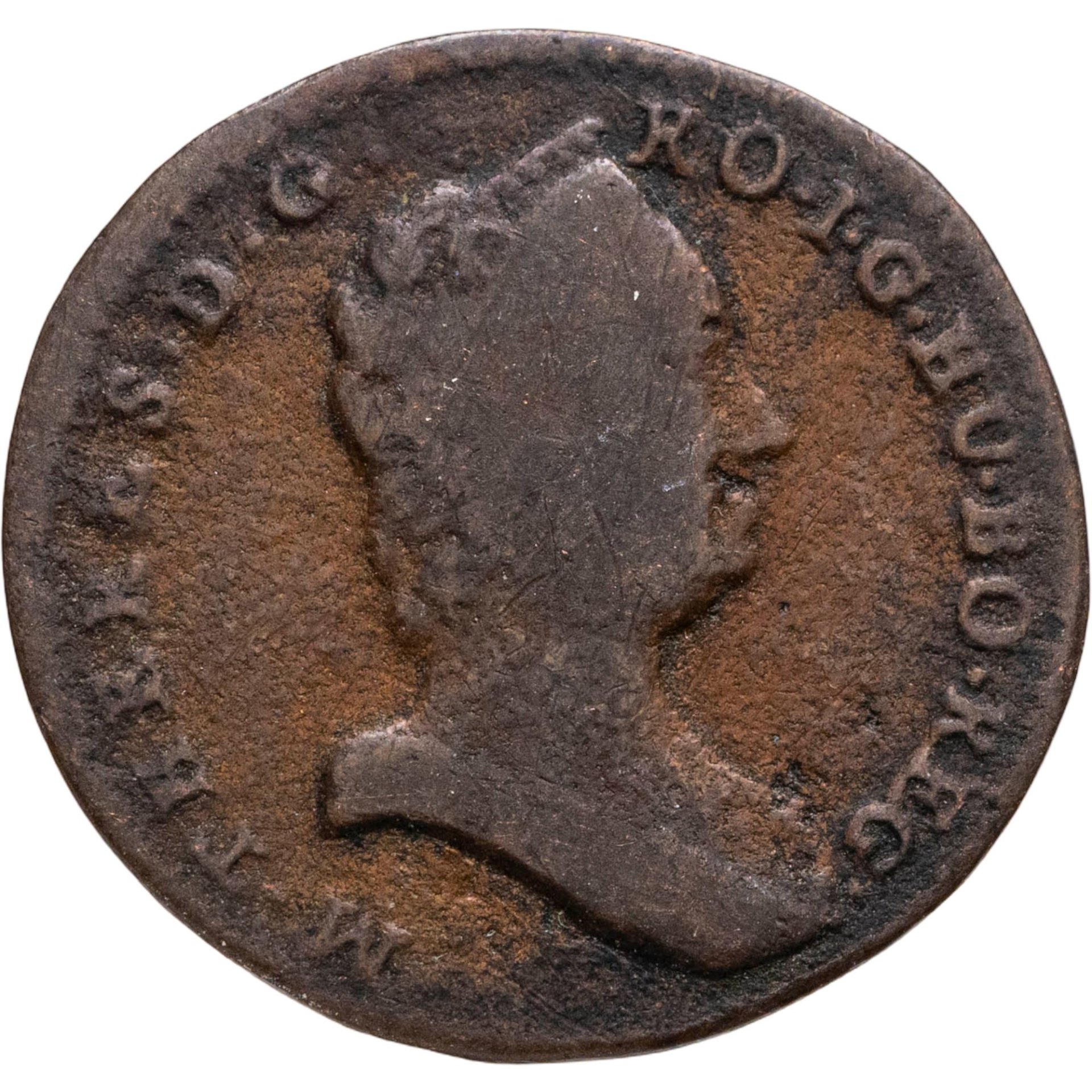 Австрия 1 пфенниг 1759 Мария Терезия, Медь, в сохранности F