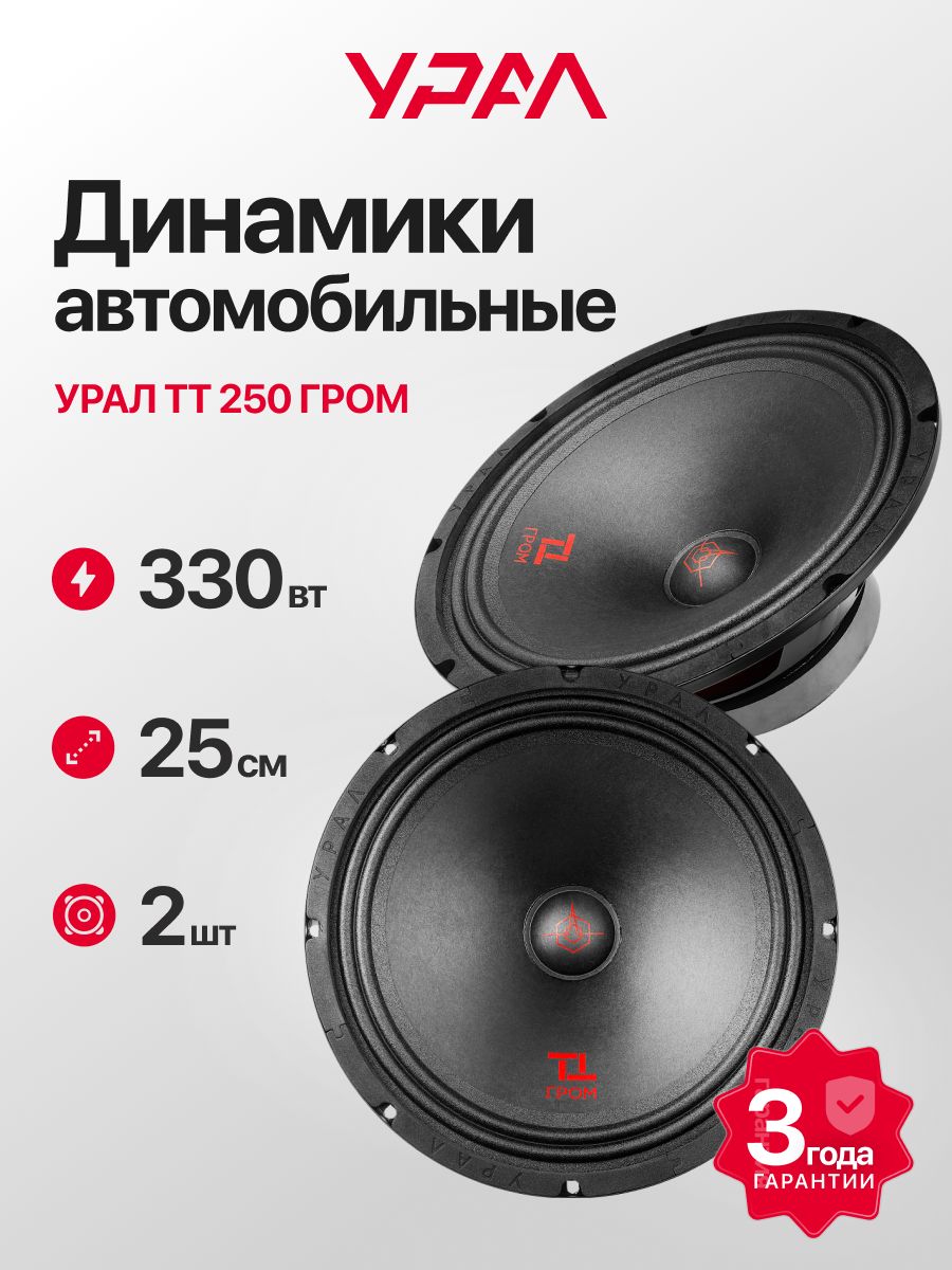 Динамики 25 см Урал ТТ 250 Гром