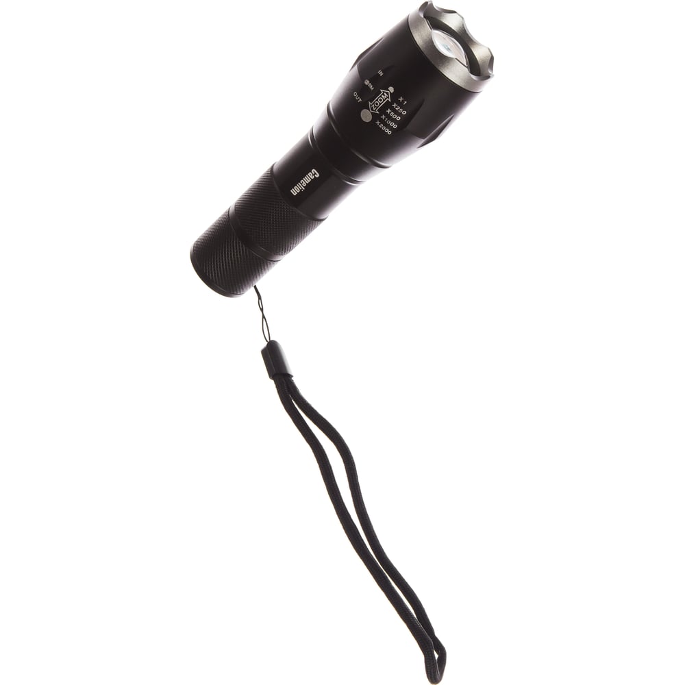 Фонарь Camelion LED5136 черный, LED XML-T6, ZOOM, 5 режимов, 3XLR03 в комплекте, алюминий, блистер 12971
