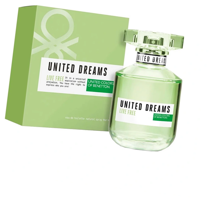 Benetton United Dreams Live Free вода туалетная для женщин 50 мл - Бенеттон Дримс Лайф Фри