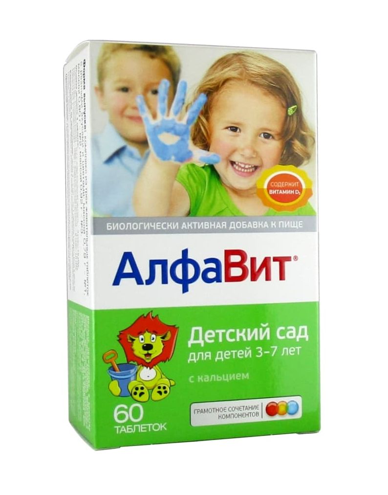 Алфавит Детский сад витаминно-минеральный комплекс таб N60