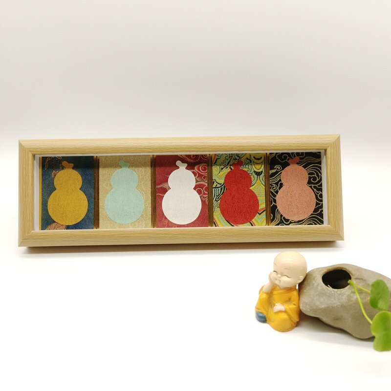 Набор карт А3 с легким ободком и рисунком тыквы, 5 карточек для каллиграфии