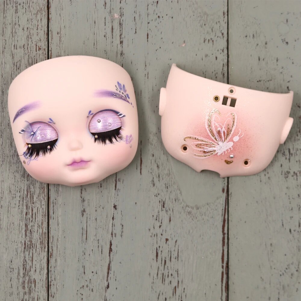 Лицевая панель для куклы Blythe DBS Buns Purple Statr A