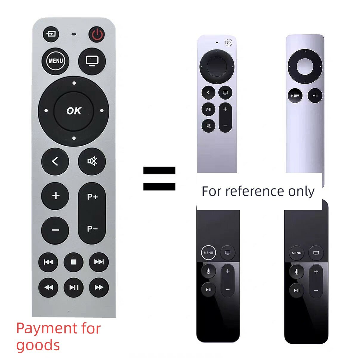 Универсальный пульт ДУ с кнопкой Меню США замена для Apple TV беспроводной Bluetooth пульт для телевизора