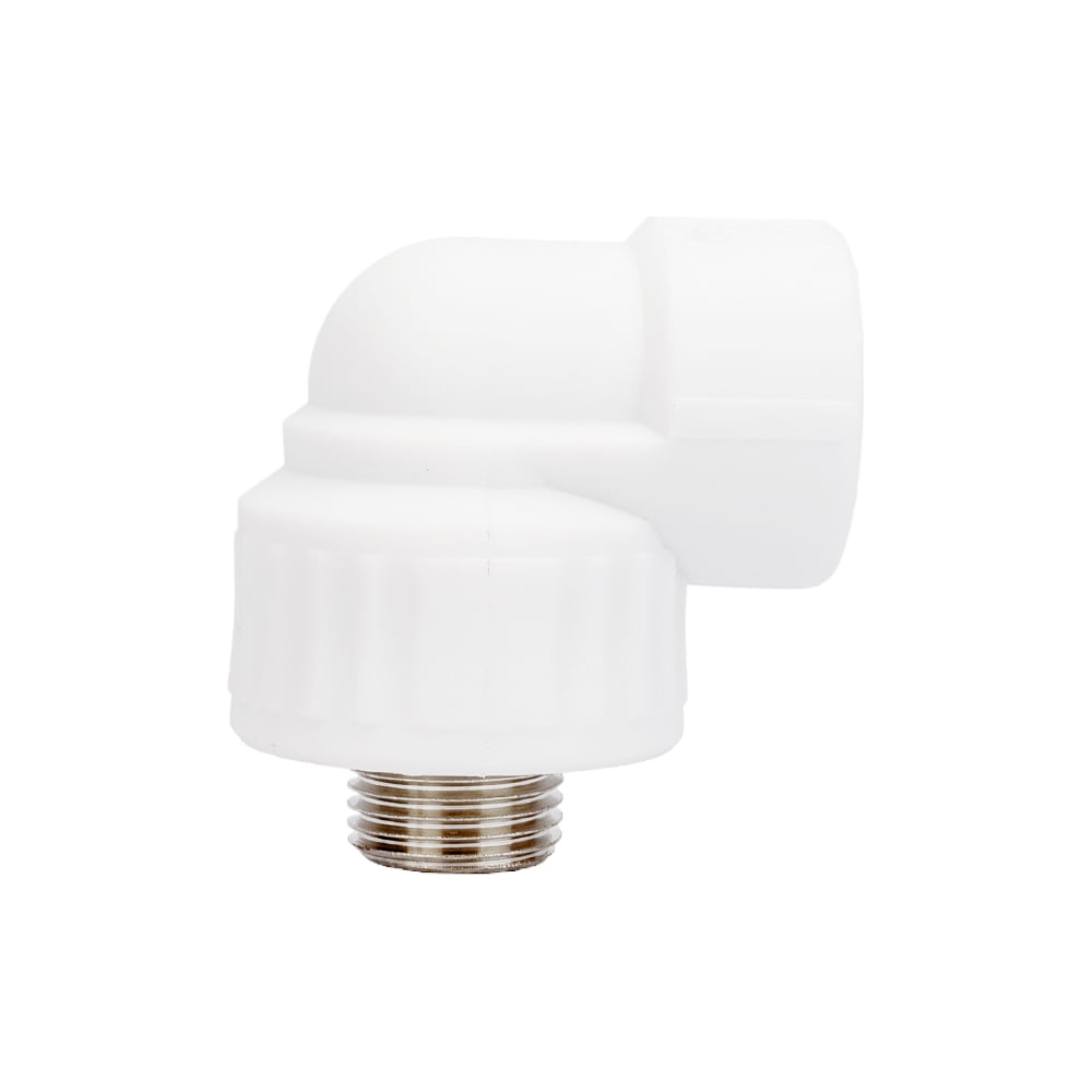 Комбинированный угольник VALFEX PP-R белый, 25х1/2 дюйма НР 10126125 127-0594