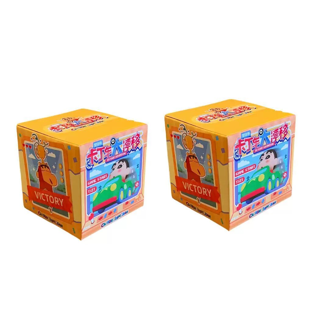 Shin-chan Kart Drift Series Sluchainy 2 Komplekta Figuriny Dekoratsiya Dlya Stola i Avtomobilya