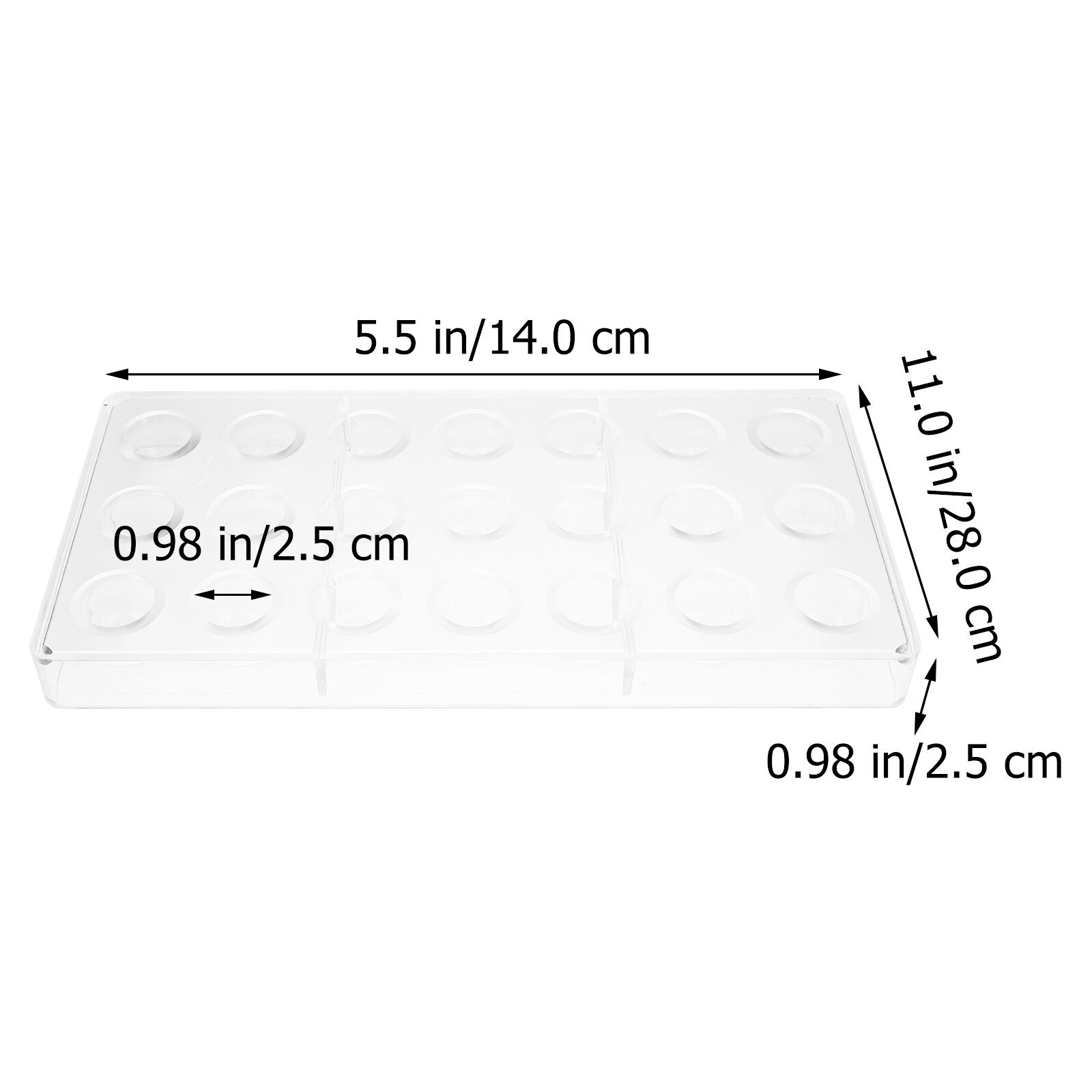 Форма Для Шоколада Первая 21-Ячейка Для Маленьких Конфет 28.00X14.00X2.50Cm