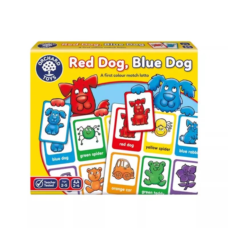 Orchard Toys Красная и Синяя Собаки Игра-Память Собирание Пара Образовательная Раннее Обучение Для Малышей От 2 до 5 Лет