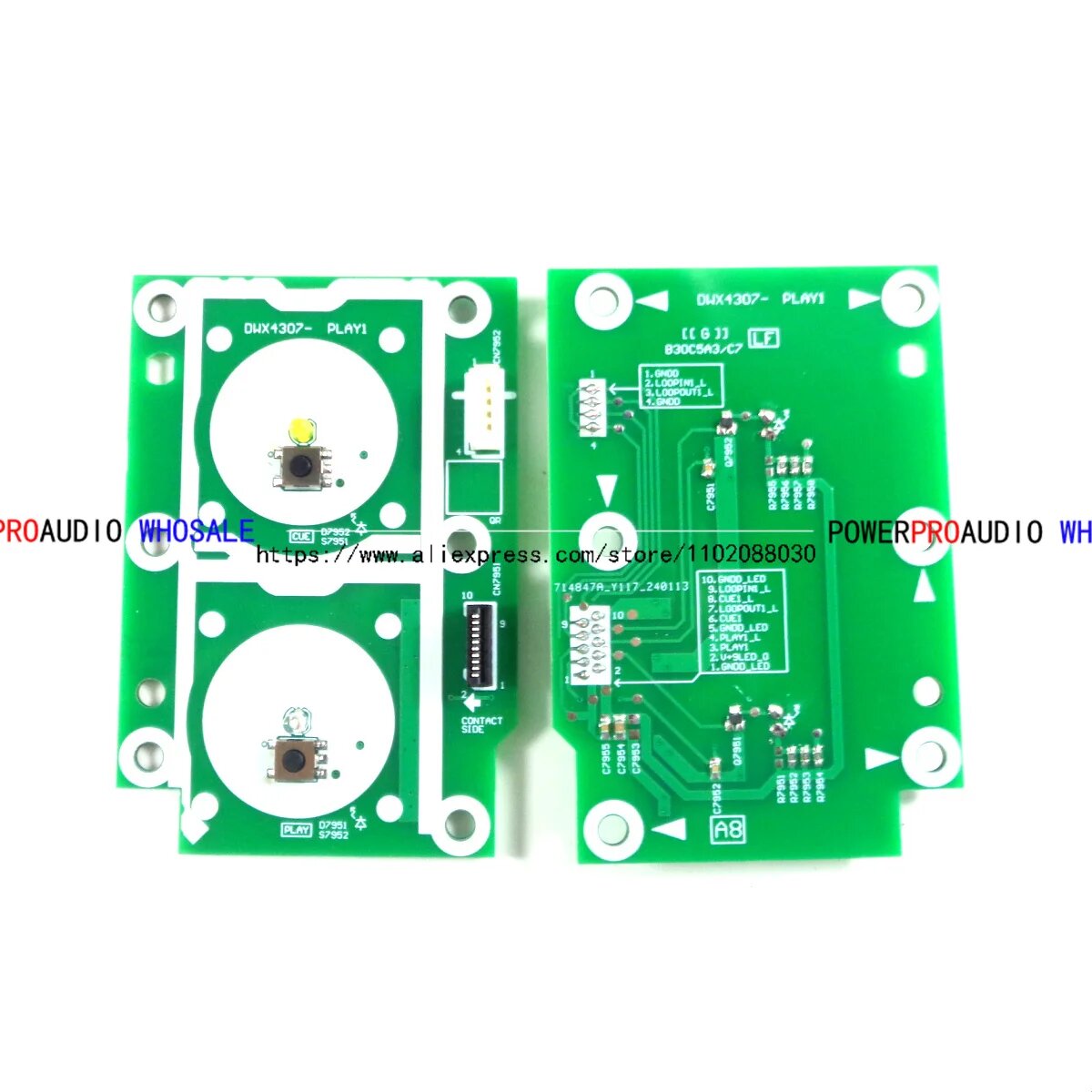 2 шт. Play Pause Cue Switch PLAY1 PLAY2 Assy PCB для Pioneer XDJ-XZ DWX4307
