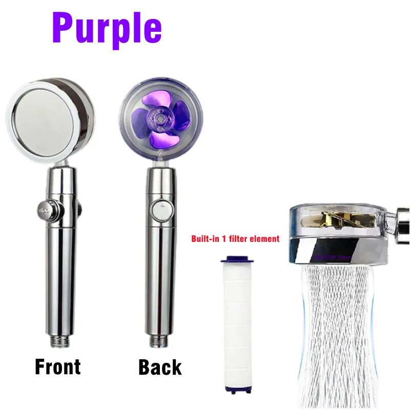 Turbocharged Filter Shower Head PURPLE