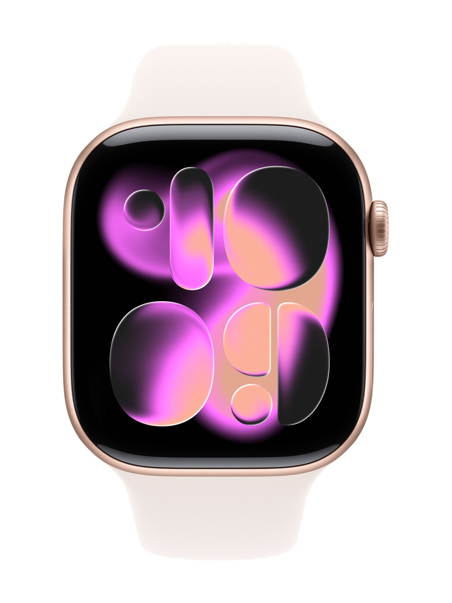 Умные часы Apple Watch Series 11 46 мм GPS, алюминиевый корпус Rose Gold, ремешок Light Blush Sport Band S/M
