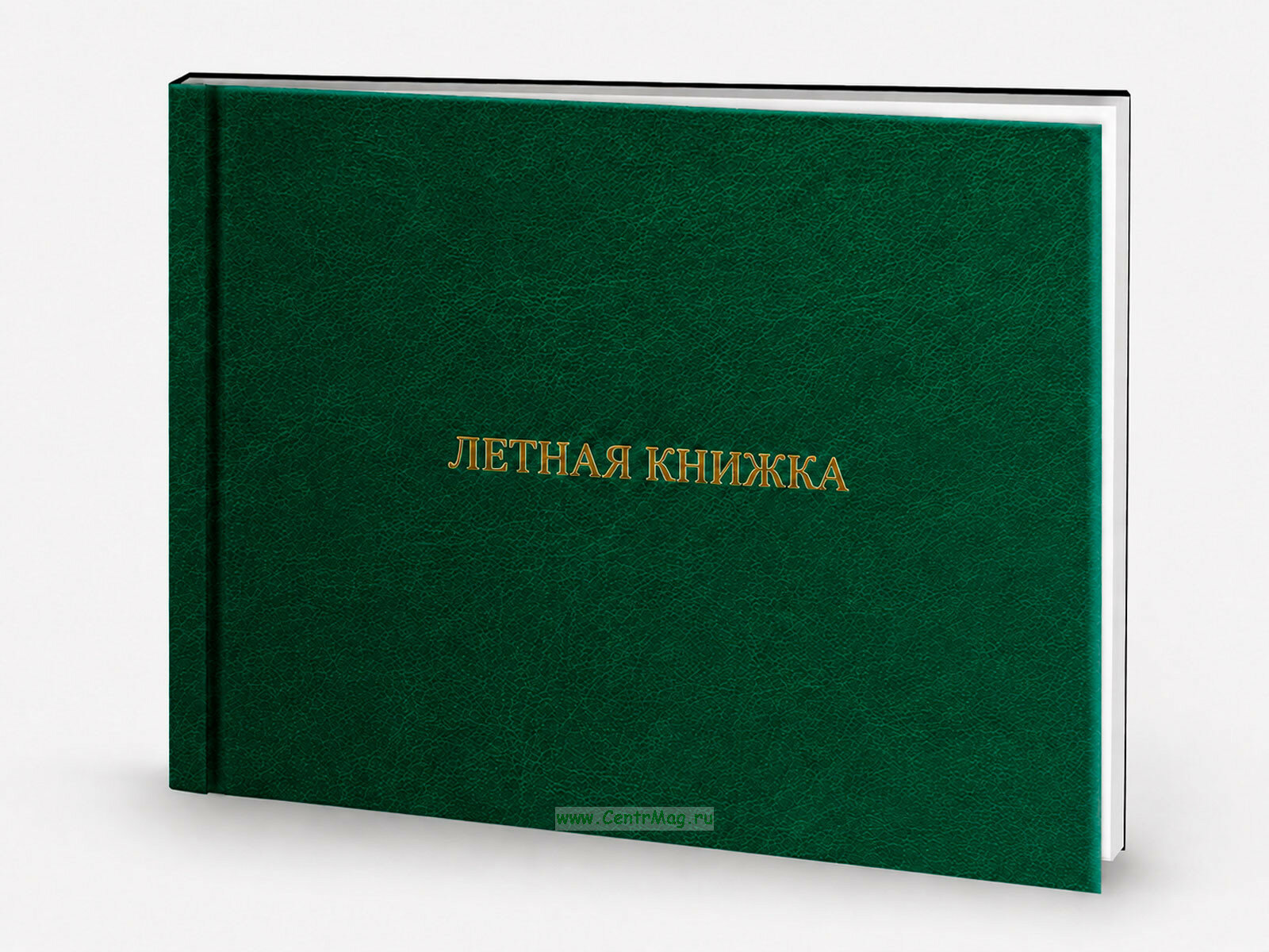 Летная книжка оператора БЛА, зеленый мрамор, бумвинил