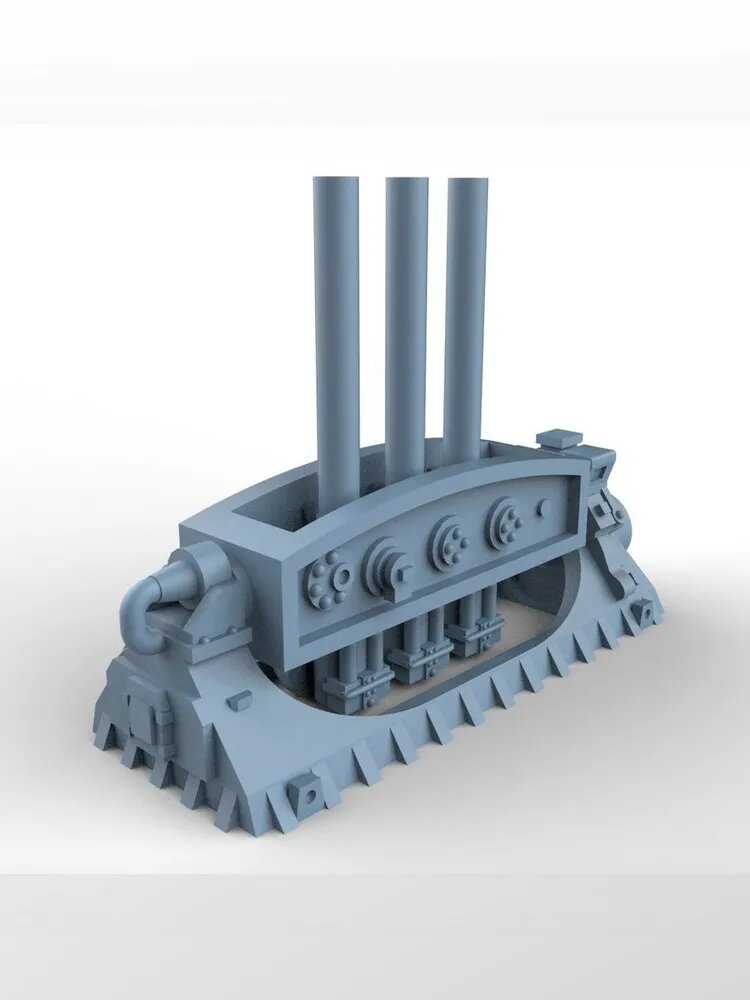 LYCG700385 1/700 Модель British Mark 10 Тройный установленный глубинный зарядный миномет с расширенным диапазоном