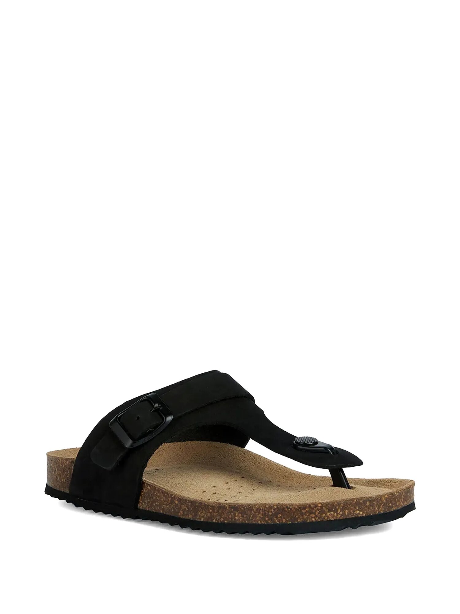 Шлёпанцы GEOX Buckle-fastening flip-flops, размер 40 EU, черный — фото 1