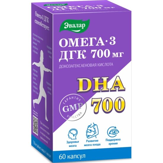 БАД Эвалар Омега-3 ДГК 700 мг 60 капс