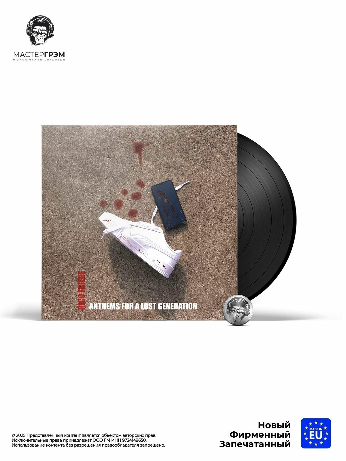 Виниловая пластинка Rico Friebe - Anthems For A Lost Generation (LP) 2024