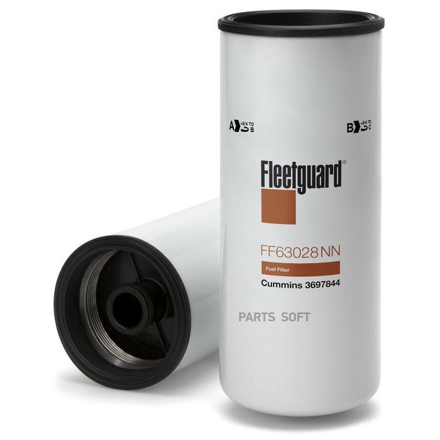 Фильтр топл. FF63028NN Fleetguard от официального дистрибьютора, FLEETGUARD, артикул FF63028NN